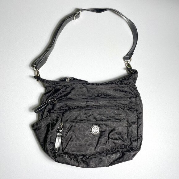 Giani Bernini | Bags | Giani Bernini Black Logo Embossed Cross Body Bag ...